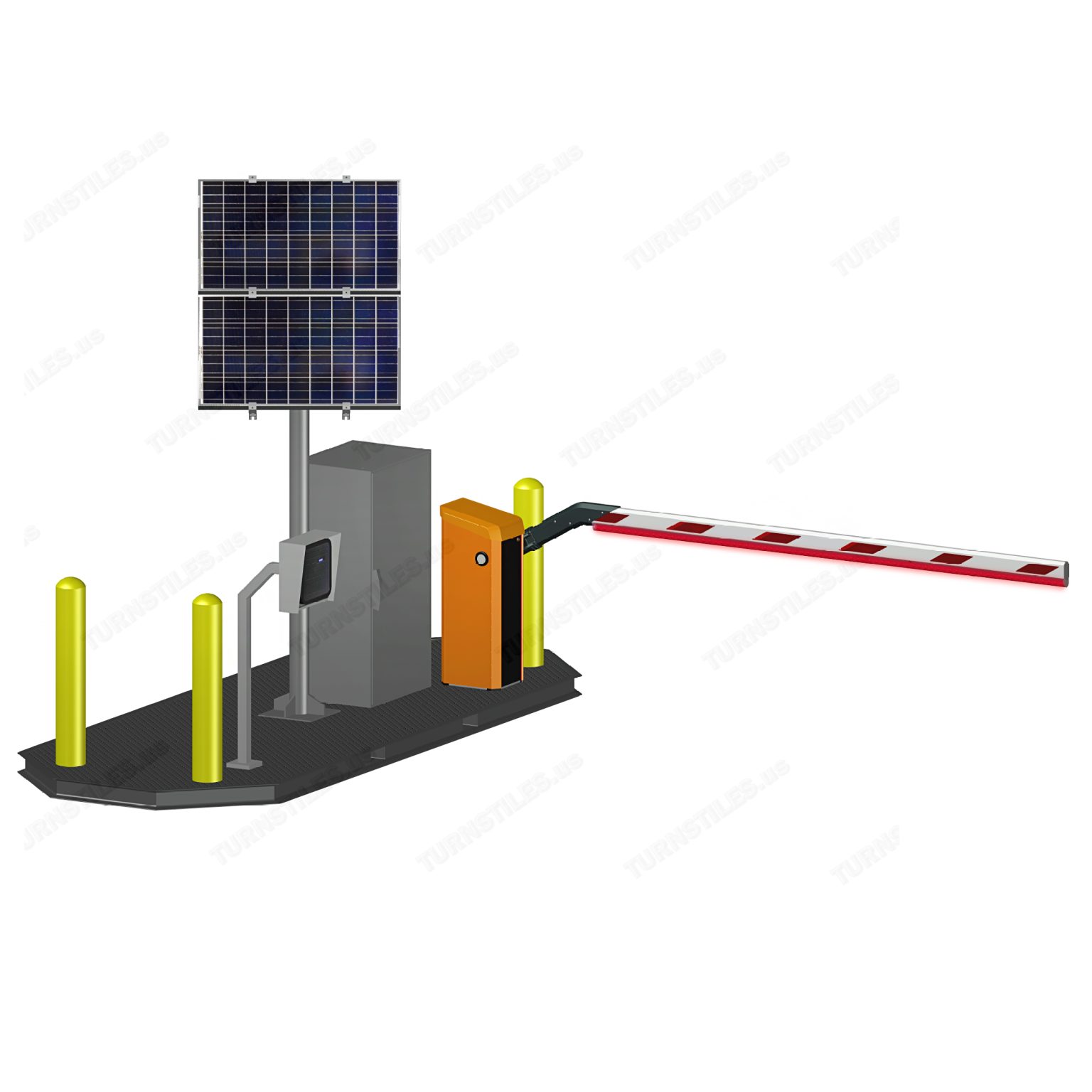 Solar AutoGate VAS Vehicle Access Station - TURNSTILES.us