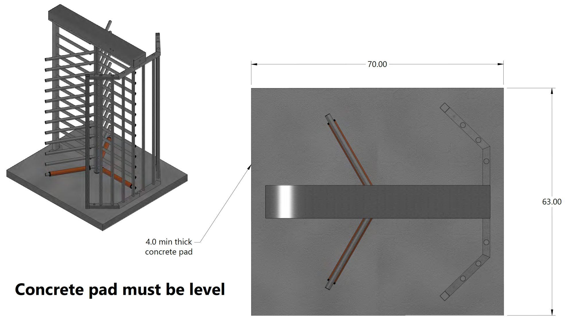 HT431 SecureTurn Full-Height Single Turnstile - TURNSTILES.us