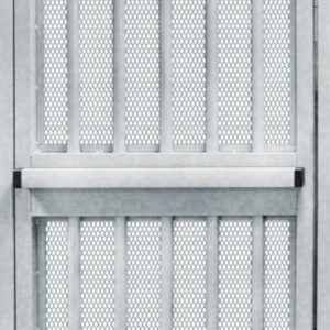 HTG-M Full-Height ADA Gate w/ Mesh and Vertical Bars - TURNSTILES.us