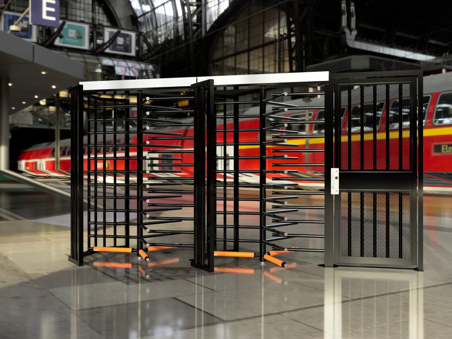 HT431 SecureTurn Full-Height Single Turnstile - TURNSTILES.us