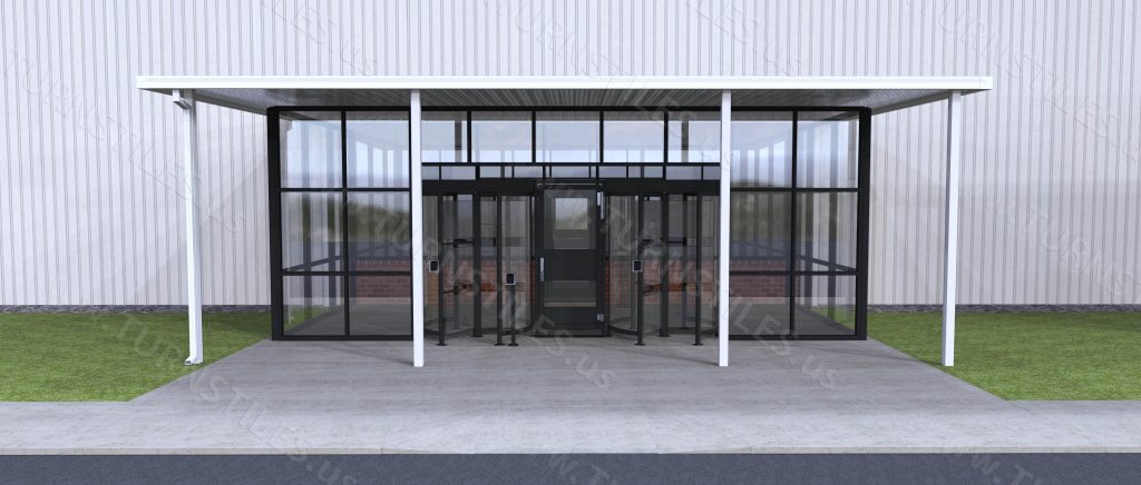 EntraBOX Basic Turnstile Canopy - TURNSTILES.us