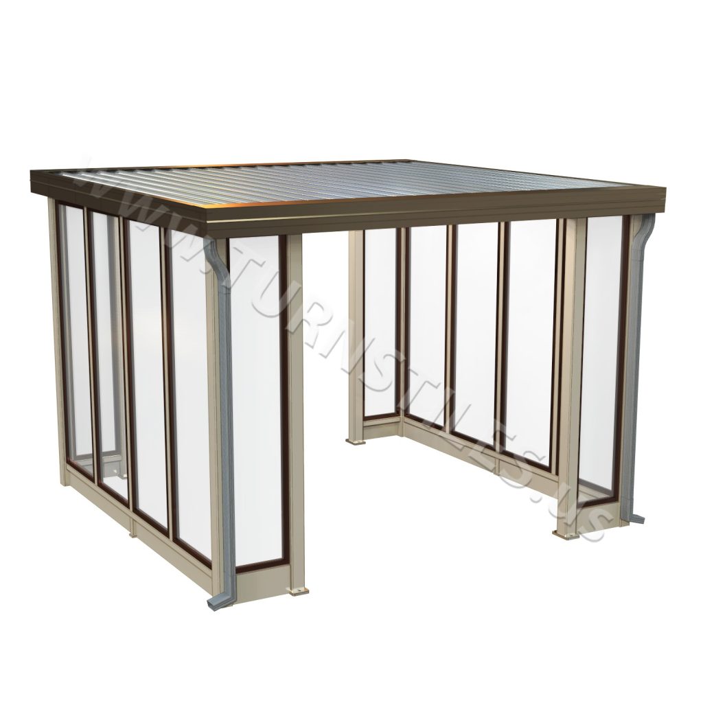 EntraBOX HSE1212 High Security Entrance with Turnstile, Gate and Canopy ...