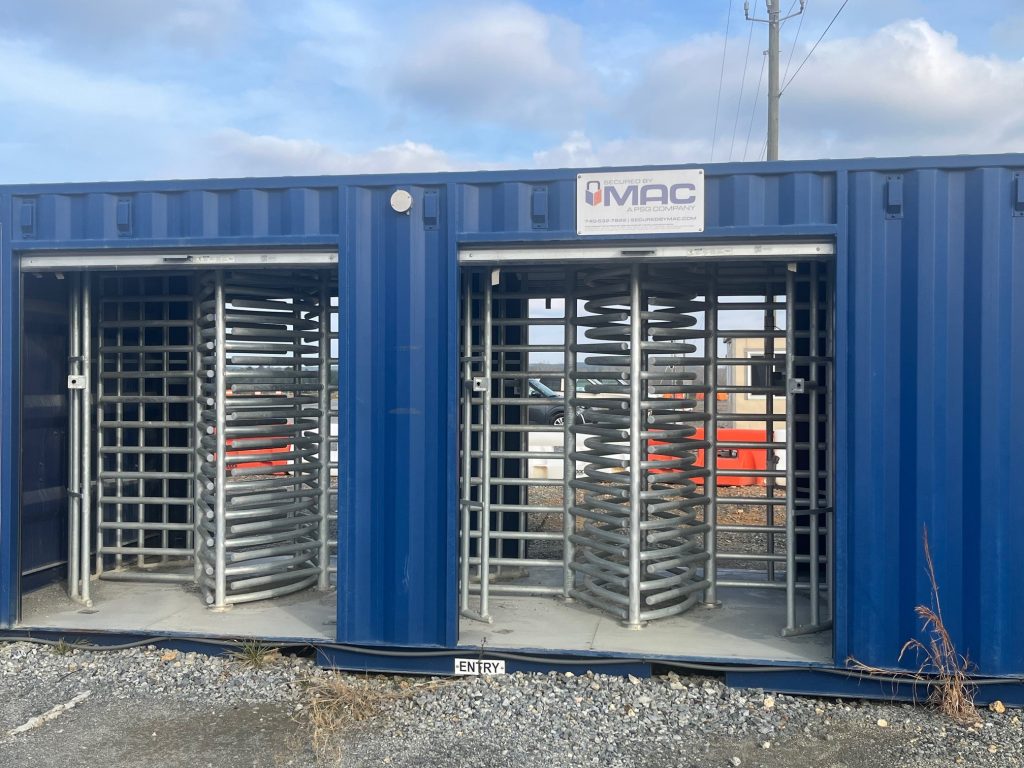 Used MAC-4T(M4TX) Container with Two Tandem Full Height Turnstiles ...
